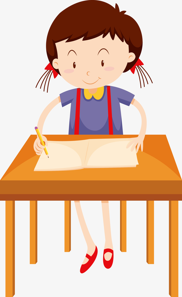 写字卡通图片背景-千图网