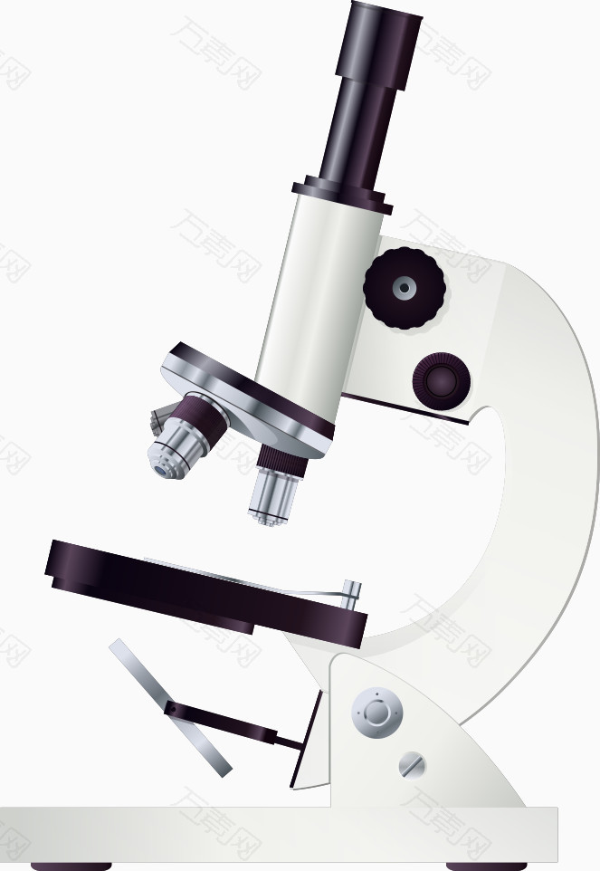 卡通显微镜png元素素材图片下载-万素网