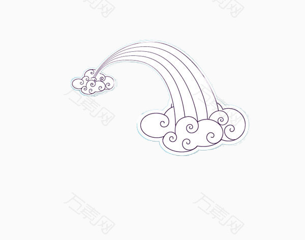 卡通云png元素素材图片下载-万素网