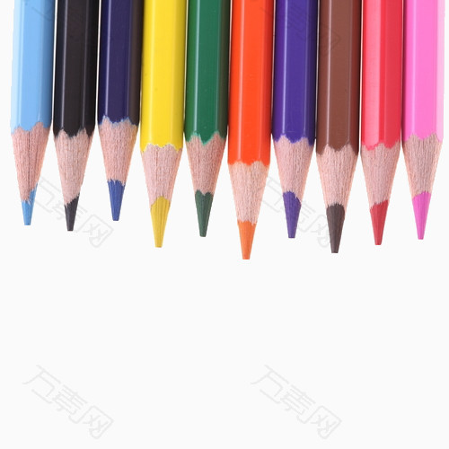 彩色画笔png元素素材图片下载-万素网
