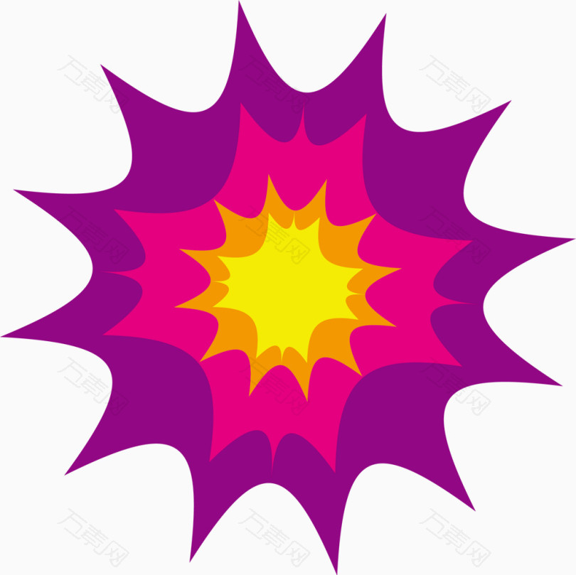 爆炸标签矢量图png元素素材图片下载-万素网