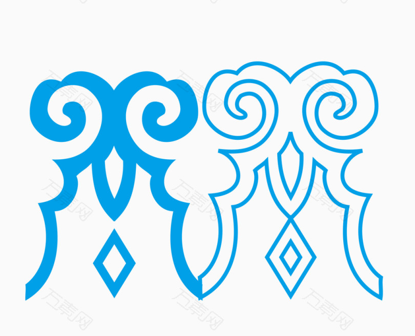 矢量佛教图案png元素素材图片下载-万素网