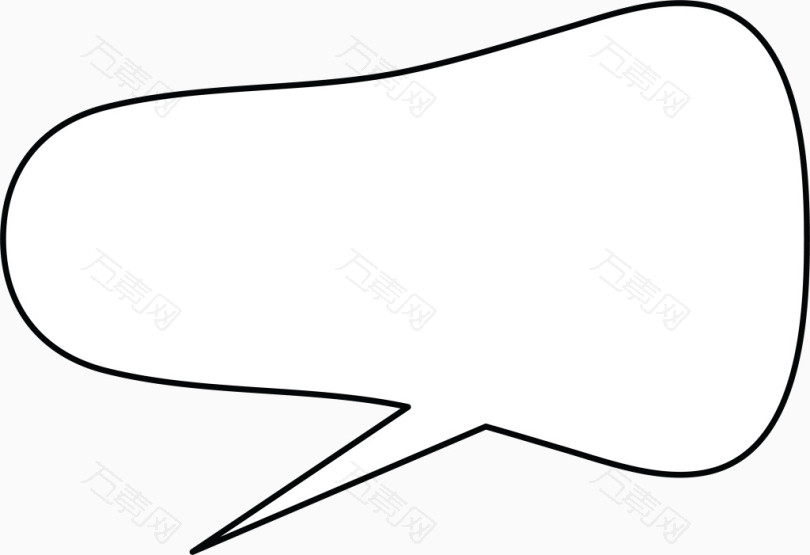 形状对话框png元素素材图片下载-万素网