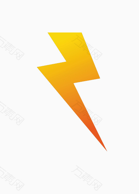 手绘雷电闪电png元素素材图片下载-万素网